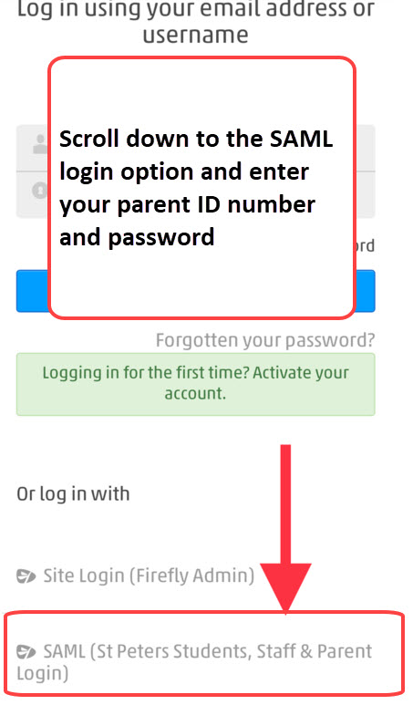 Firefly App for Parents — St Peters