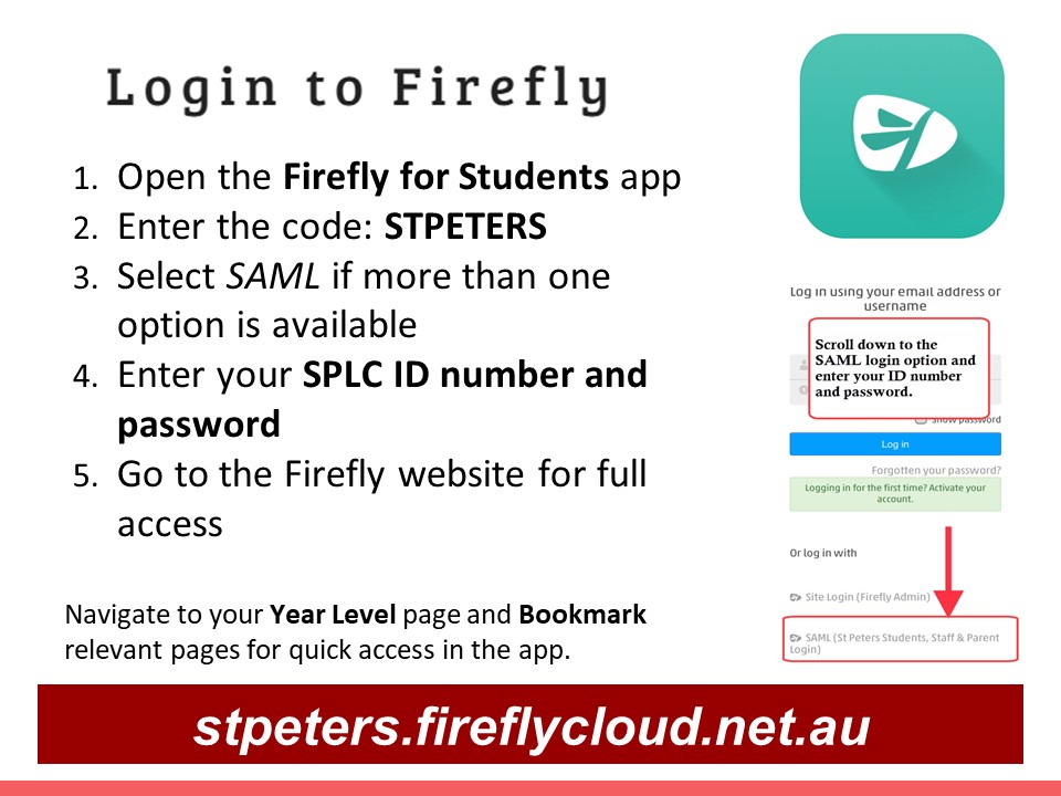 Firefly for Students — St Peters