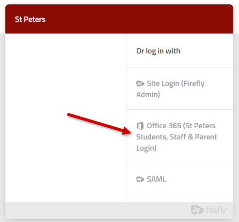 Parent Login Process — St Peters